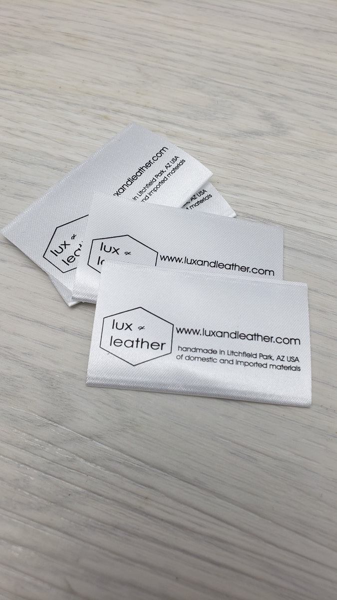 Custom Printed Satin Labels ( Single Color ) 1,000pcs – FW Label ...